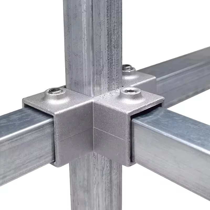 Square Aluminum Tube Connector Flange Base Casting Technics Fittings ...