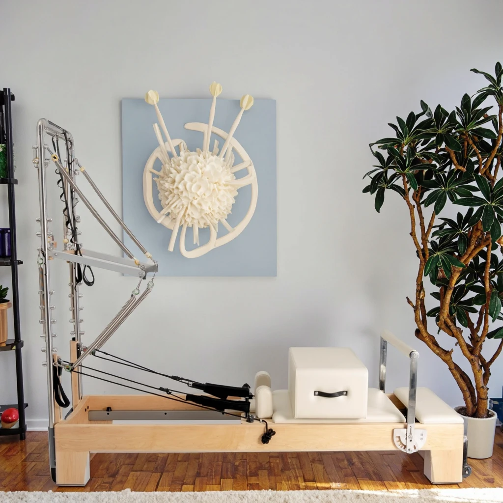 Full Sliding Wood Machine Half Tower Spring Pilates Reformer Machine ...