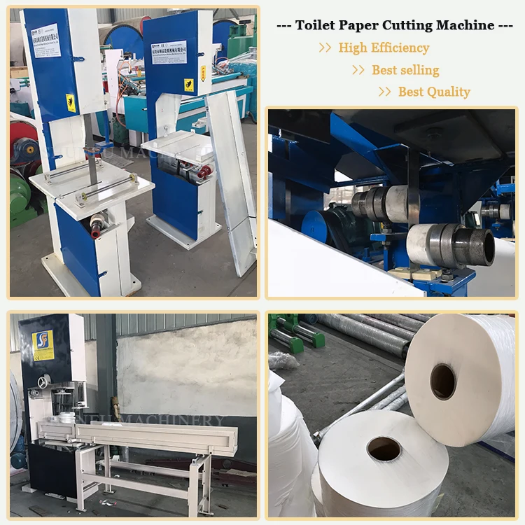 Small Jumbo Roll Cutting Machine Toilet Paper Cutter Machine With Low ...