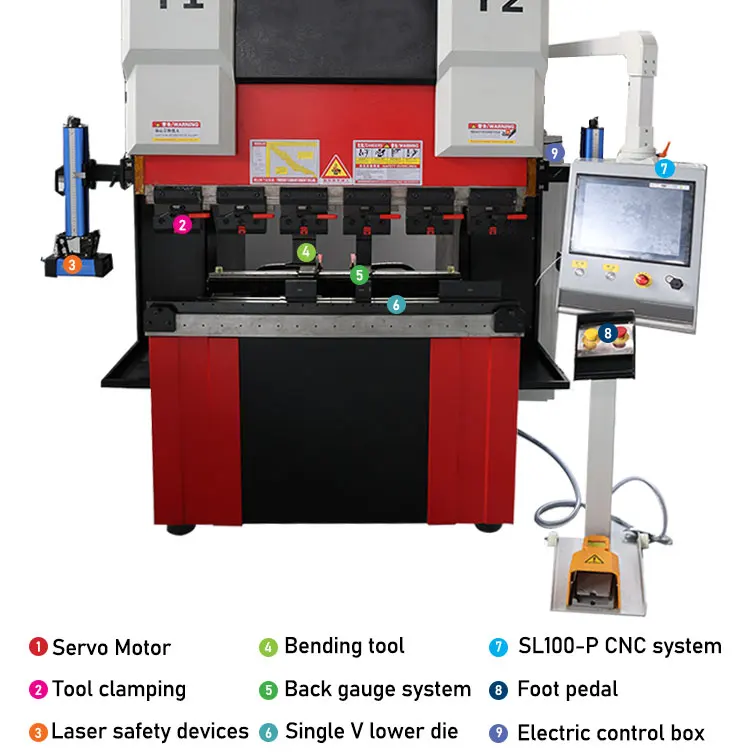 Efficient And Stable Output Back Gauge System 4-axis Full Electric ...