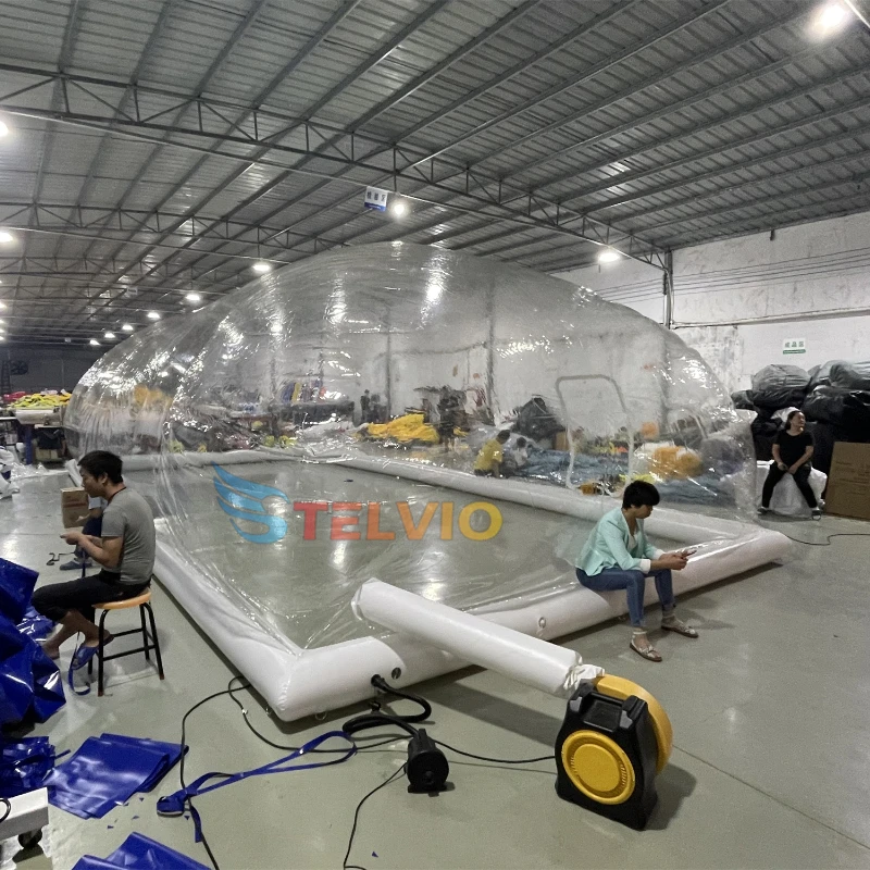 Outdoor Airtight Swimming Pool Dome Tent Transparent Bubble Inflatable ...