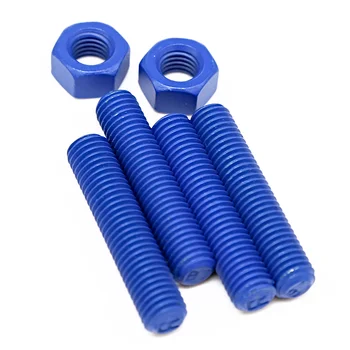 Ceramic Coated A320 L7 L7m Stud Bolt And Nut A194 Grade 7 Xylan 1070 ...