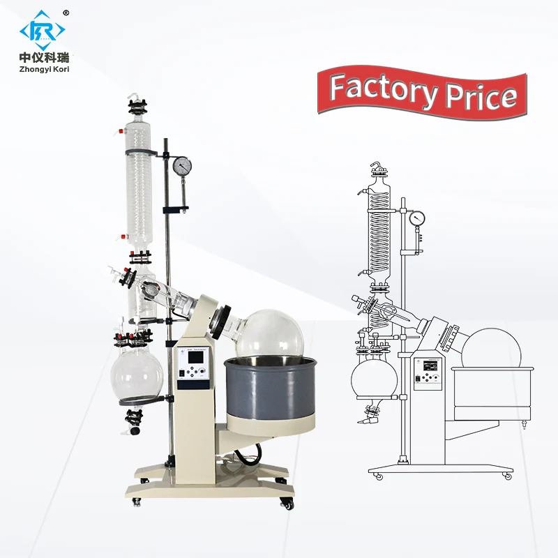 Laboratory Lab Mini Rotavapor Rotovap Vacuum Evaporator