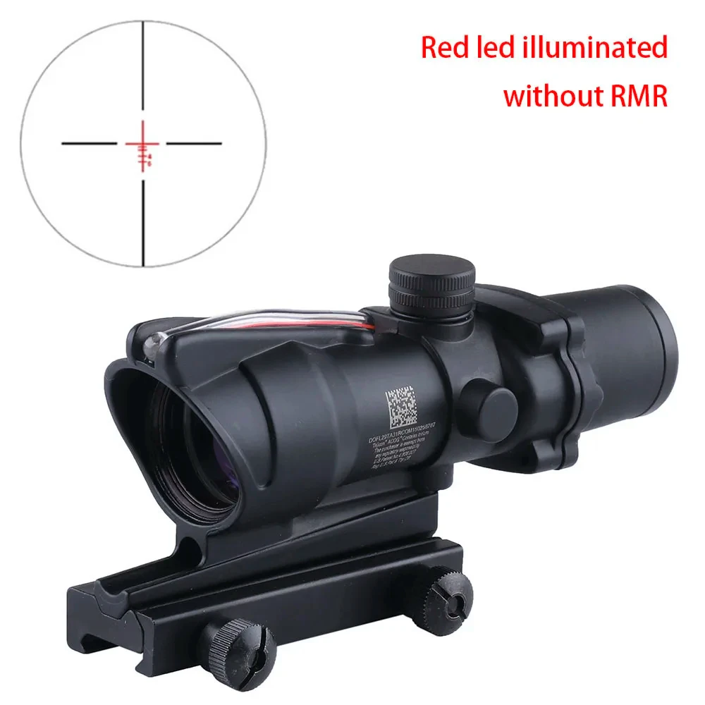 Oem 4x32 Acog Illuminated Optical Scope Sight Real Fiber Glass Etched ...