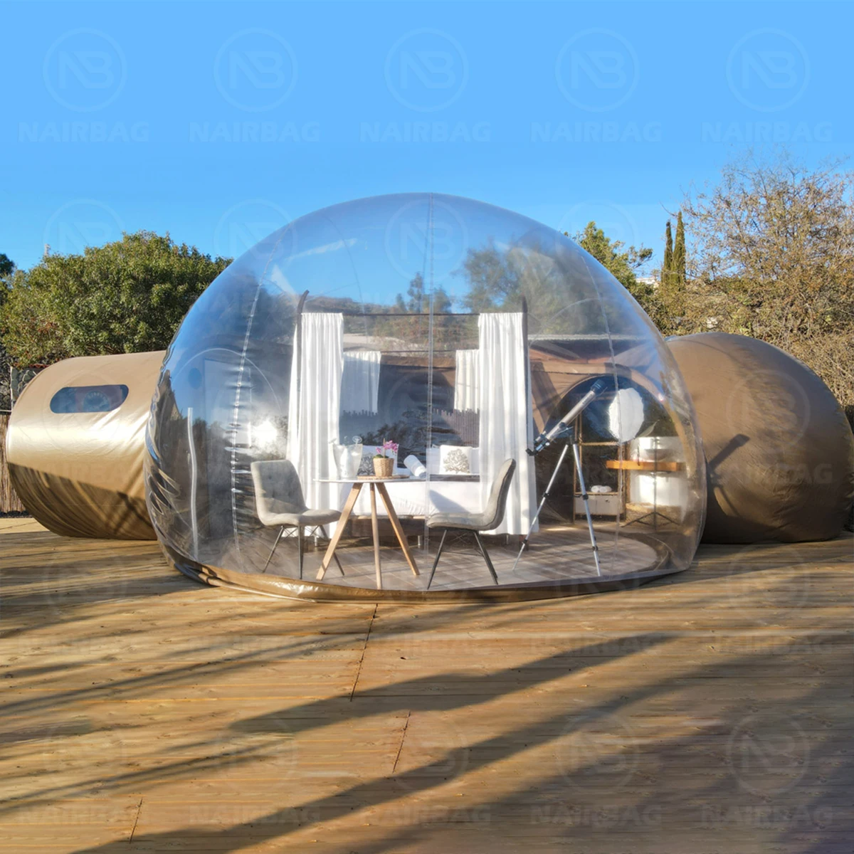 Glamping Starry Bubble House Outdoor Pavilion Leisure-transparent Tent ...