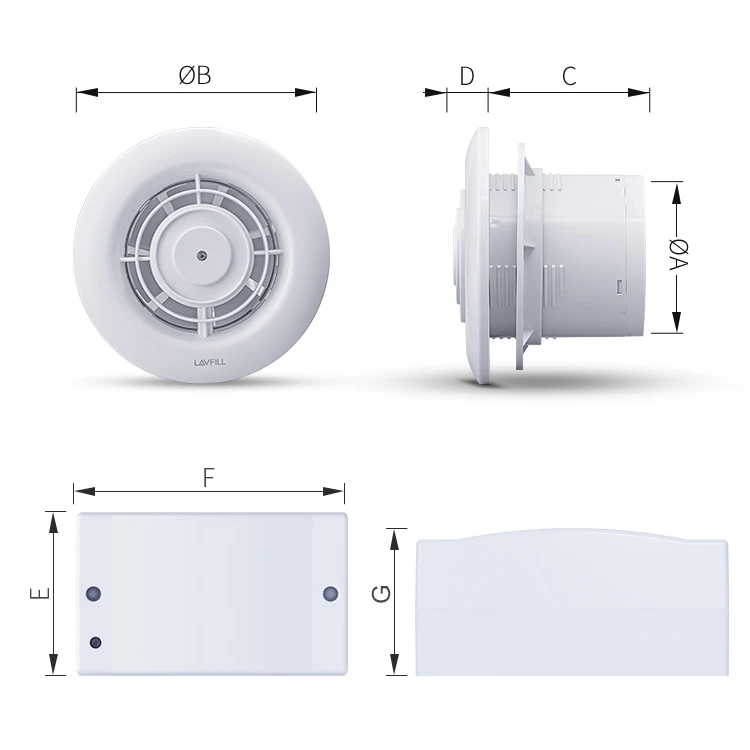 12v Small Wall Exhaust Air Extractor Ventilateur Fan - Buy 12v Wall ...