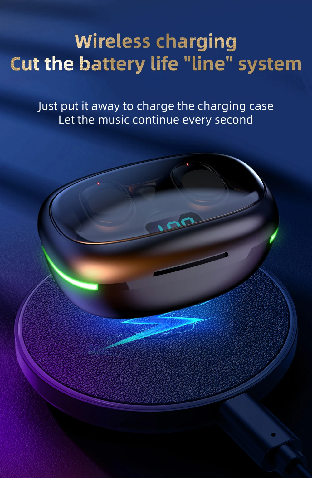 Y70 Audifonos Gaming Bt 5.1 Earbuds Wireless Charging Earphone Touch ...