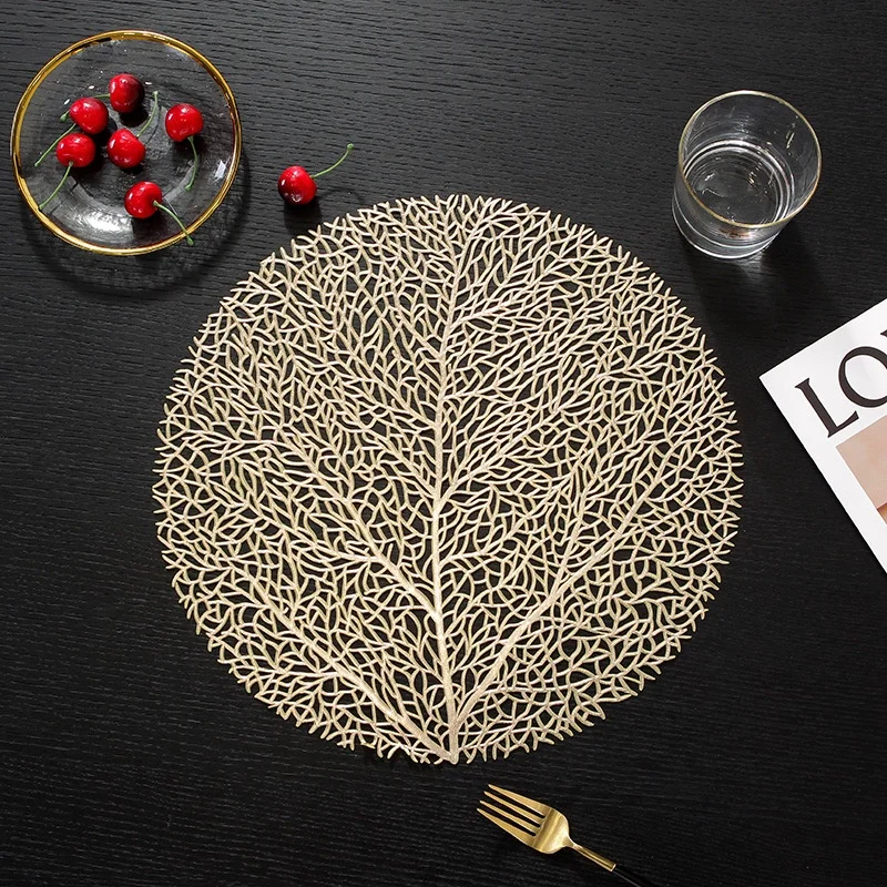 Spring Round Pvc Tree Shape Placemat Colorful Decorative Dinning Table ...