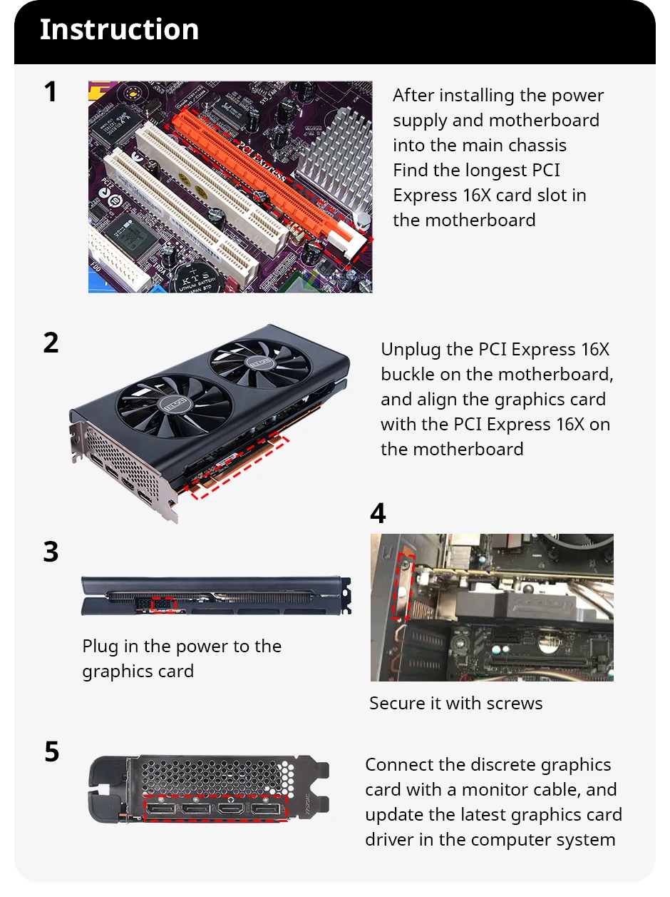 Elsa New 256bit 8gb Rx5700xt Carte Graphique Externe Ddr6 Amd Radeon Rx ...