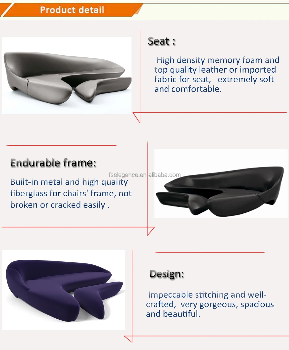 Moon Shape Couch - Stylish & Comfortable Living Room Sofa