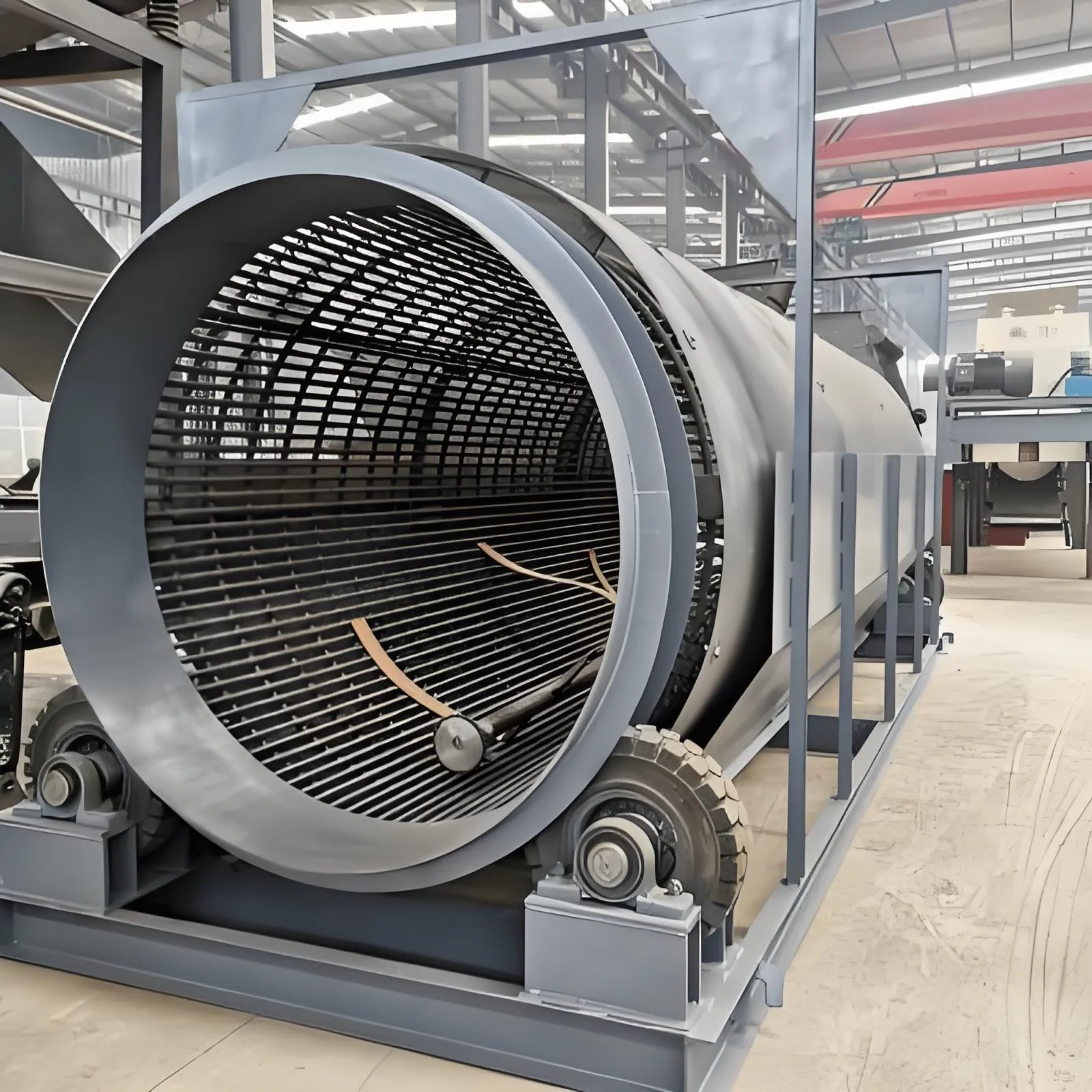 FETECH Customized Trommel Rotary Drum Screen Machine Trommel Scrubber ...