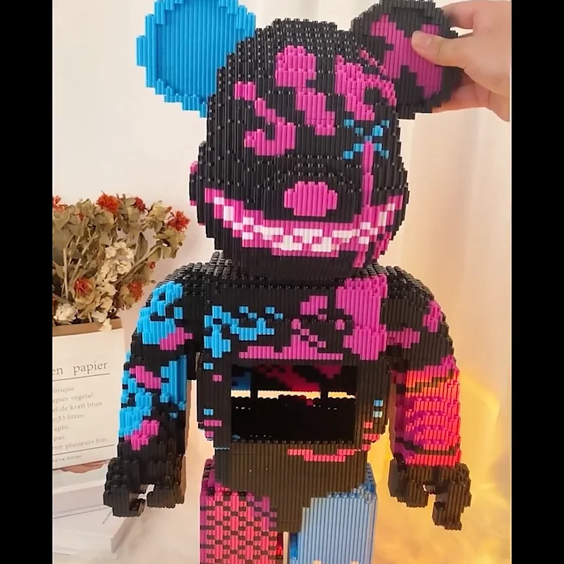 Bearbrick Assembled Building Blocks 3d Model Bear Micro Building Blocks ...