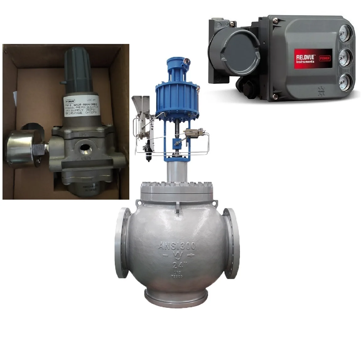 Flow Control Valve with Fisher DVC6200 Positioner & 67CFSR Filter Regulator