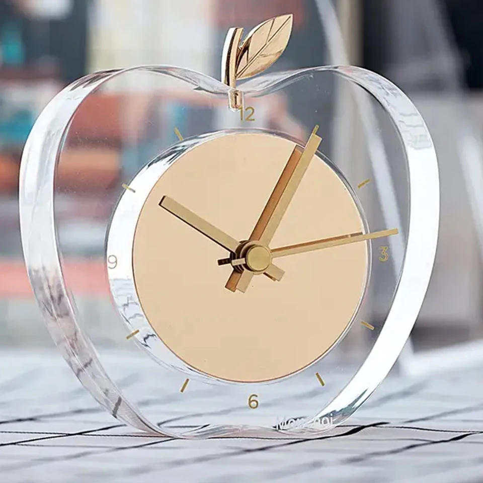 Crystal Clock Gallery Acrylic Display Clock Elegant Design Modern ...