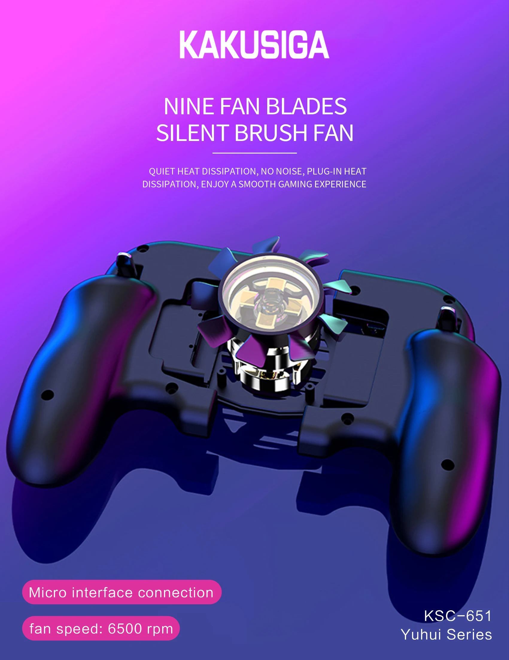 KAKU Gaming Mouse with Heat Dissipation - Cooling Gamepad