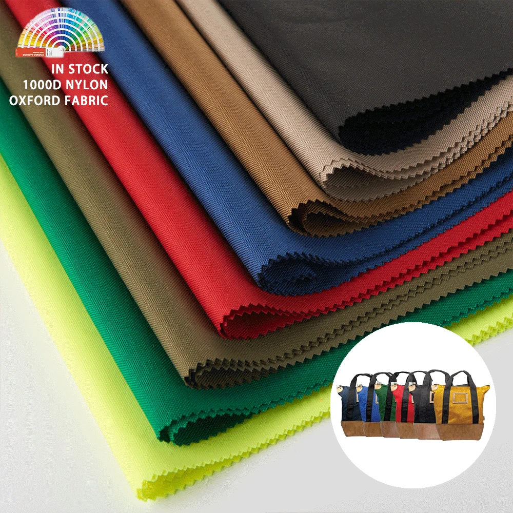 Ready To Ship 1000d Nylon Fabric 360gsm Custom Ripstop Waterproof Pu ...