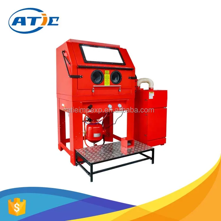 990L High Pressure Cabinet Sandblaster with Cyclone Dust Collector