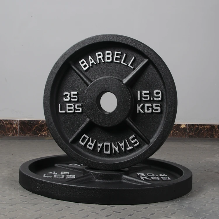 LBS Free Weight Plate Set Cast Iron Standard Dumbbell Weight Plates ...
