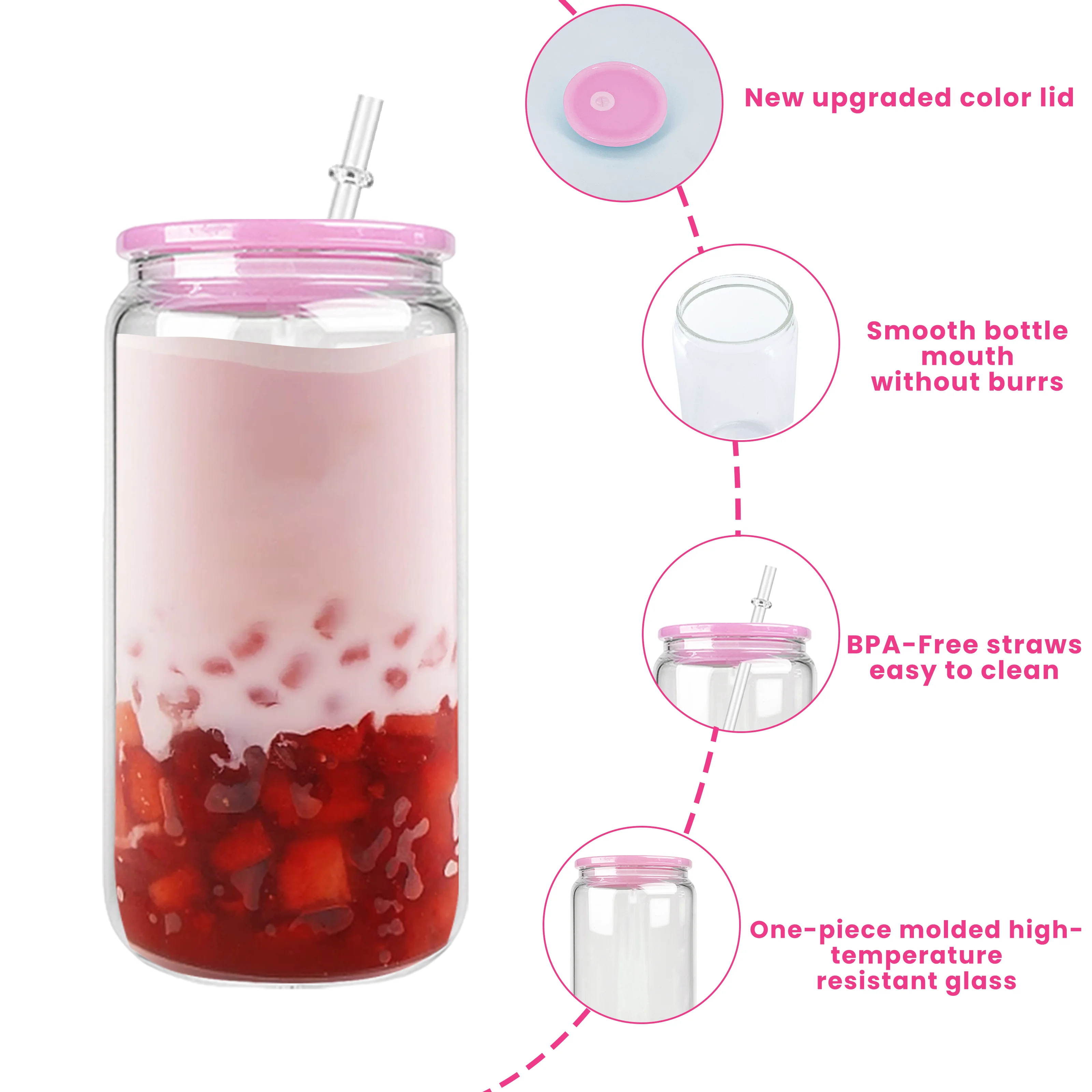 Usa Warehouse 16oz Transparent Frosted Libby Soda Sublimation Glass ...