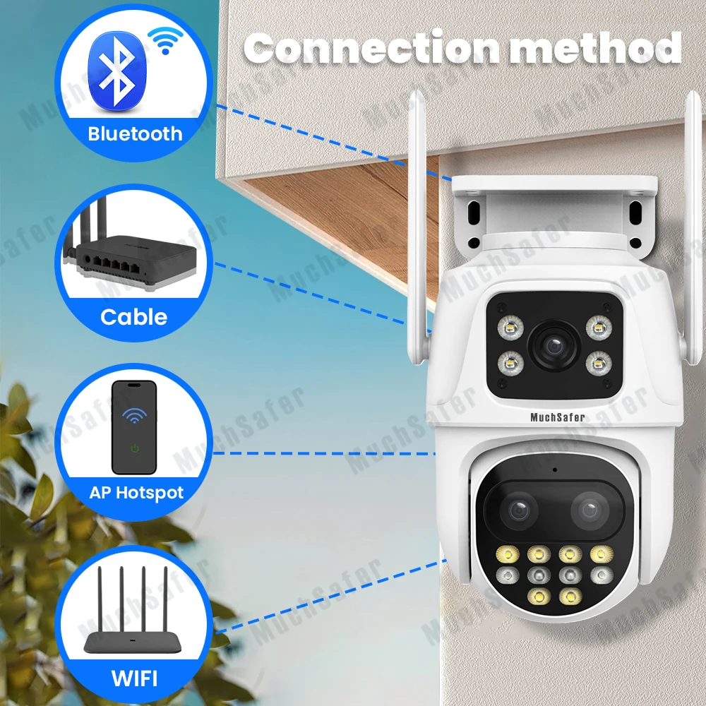 Камера відеоспостереження 9 Мп 8x ZOOM Wifi вулична ICSEE поворотна для ...