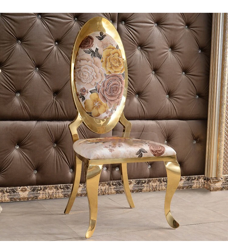 Modern Luxury Gold Stainless Steel Unique Hotel Dining Banquet Event ...