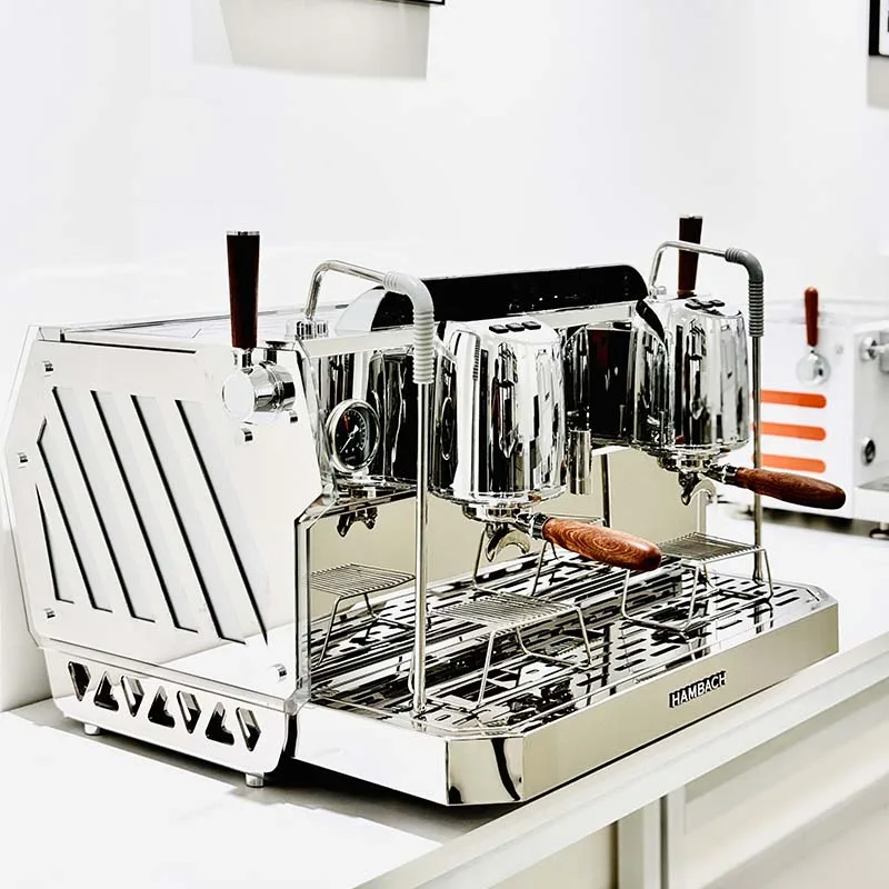Professional Commercial Cafetiere Kaffeemaschine 2 Groups Cafetera Pump ...