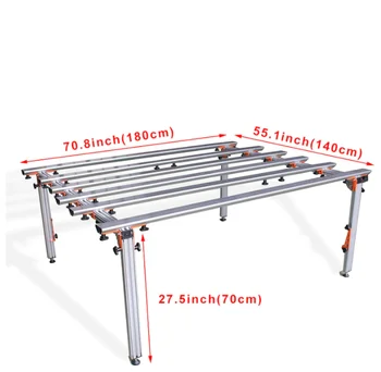 Raizi Large Format Tile Cutting Work Table Folding Workbench Adjustable ...