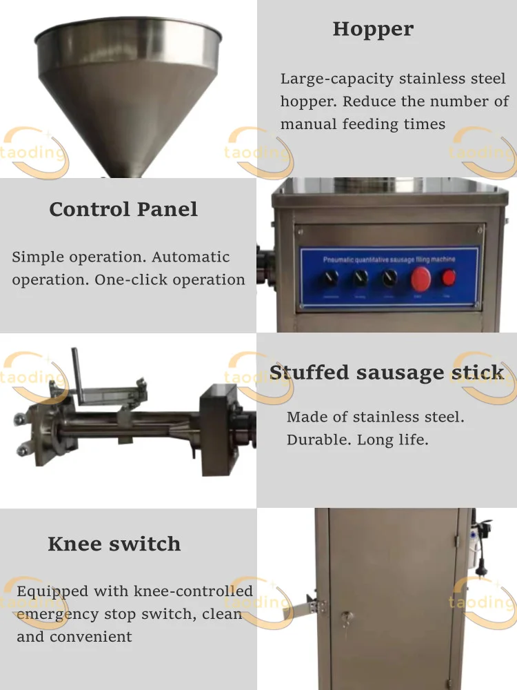 Customizable sausage Filler Machine hydraulic Sausage Stuffers sousage ...