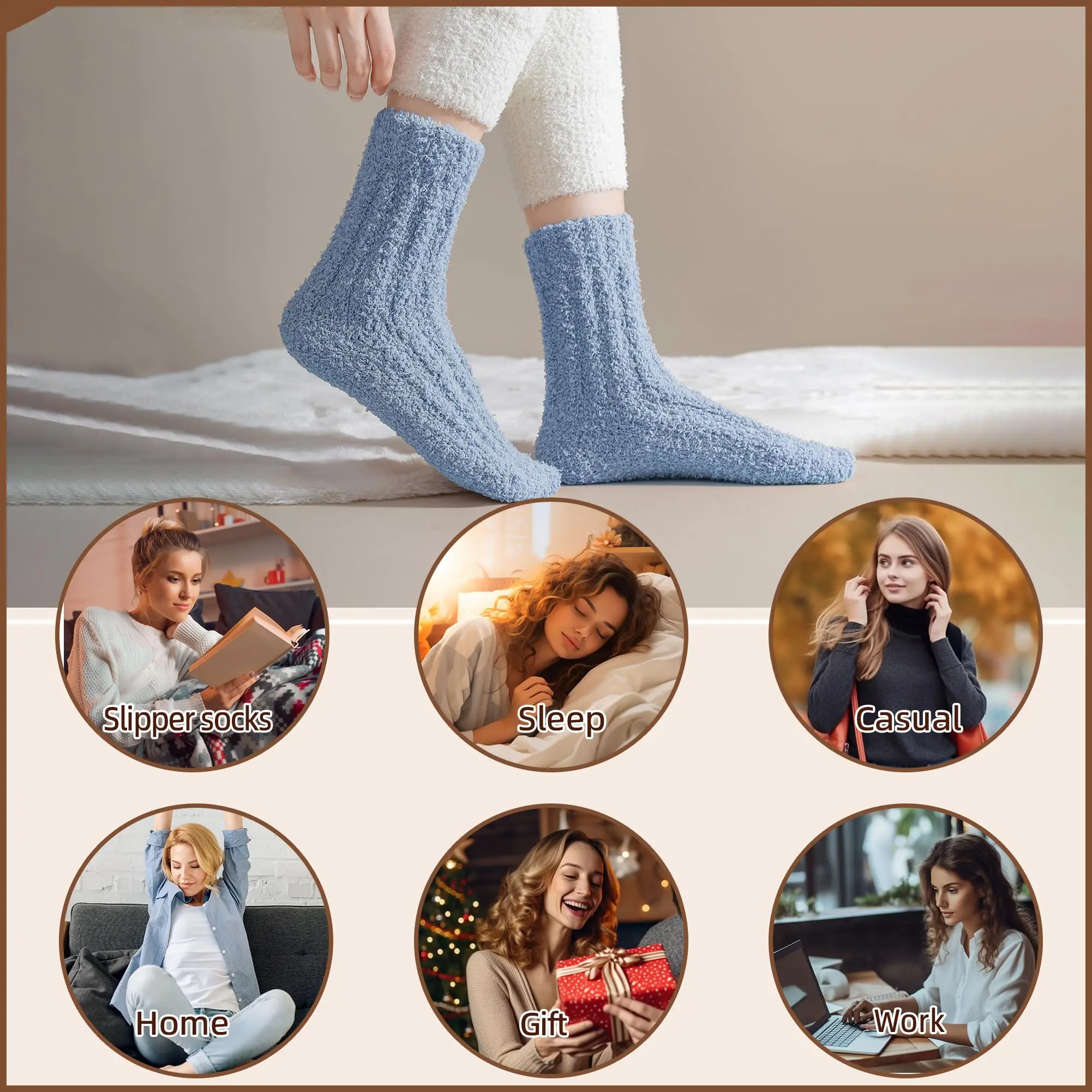 Fuli Fuzzy Socks - Cozy Winter Home Socks for Men & Women
