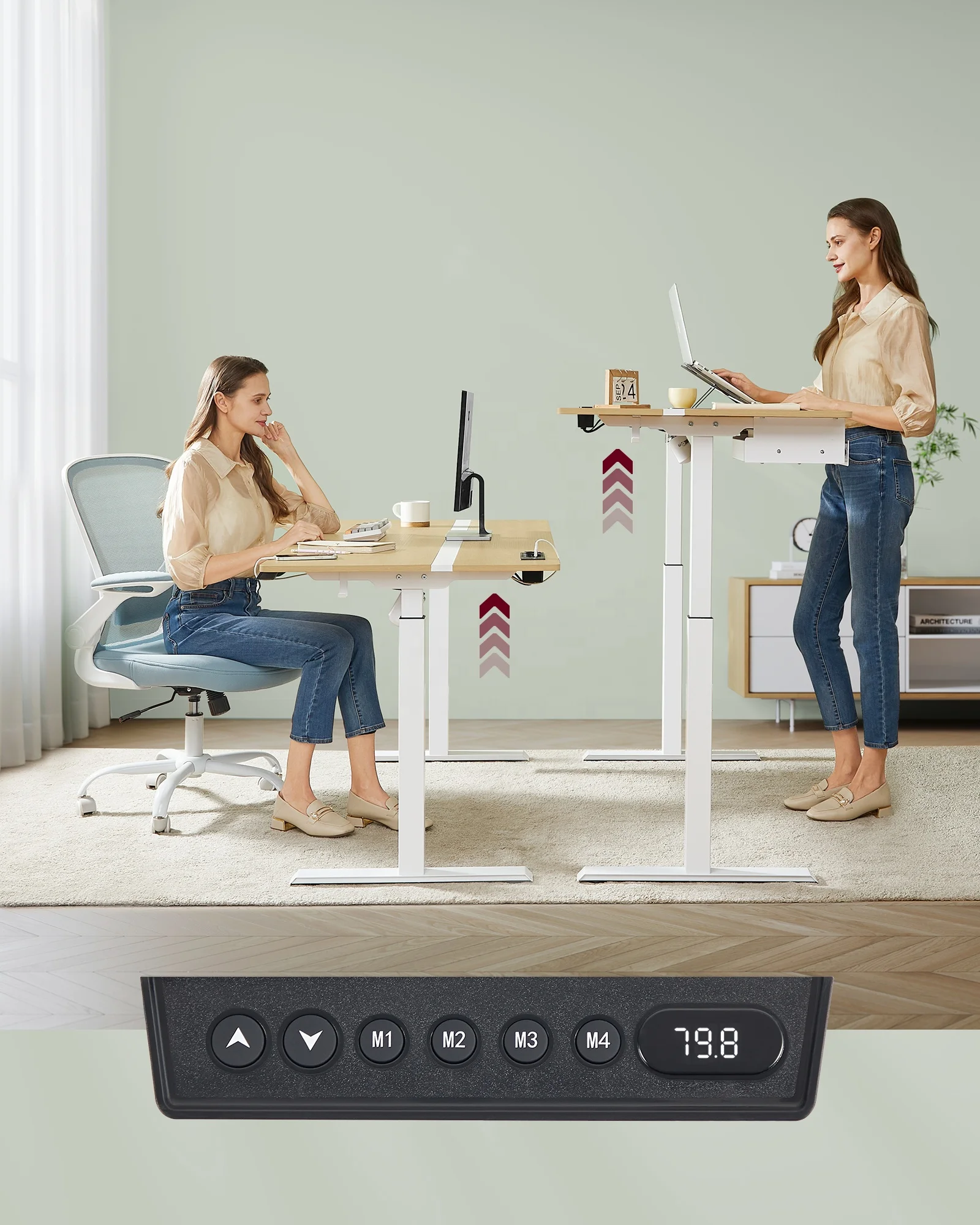 VASAGLE Home Office Smart Table - Ergonomic & Adjustable