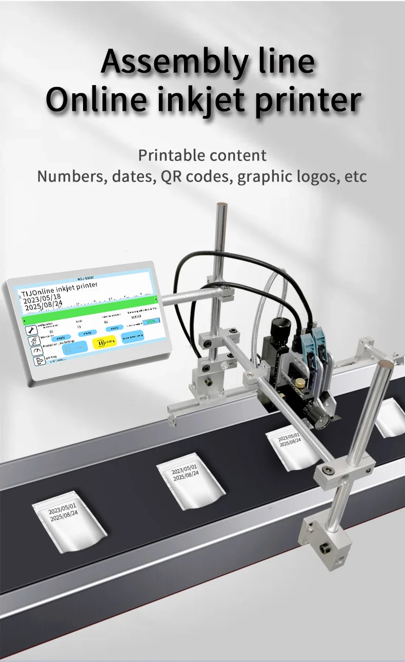 Automatic Inkjet Logo Jet Code Inject Printer Invisible Ink Inject ...