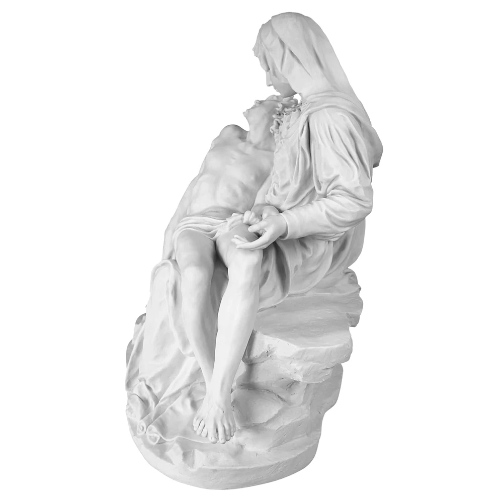 Large Marble white Holy Jesus Virgin Mary Religious Figurine ...