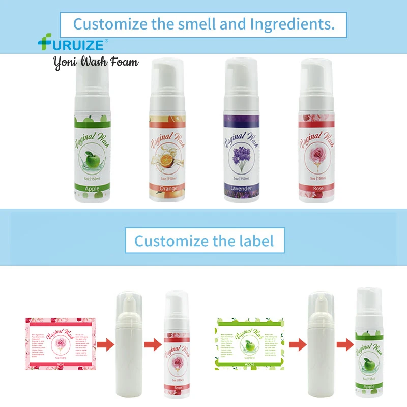 Private Label Foaming Yoni Wash Vaginal Clean Feminine Intimate ...