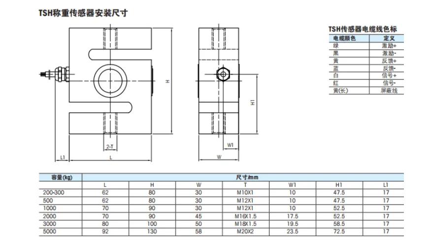 Mettler Toledo S Beam Type Load Cell Tsc/tsh-200/500kg/1t/2t/3t/5t ...