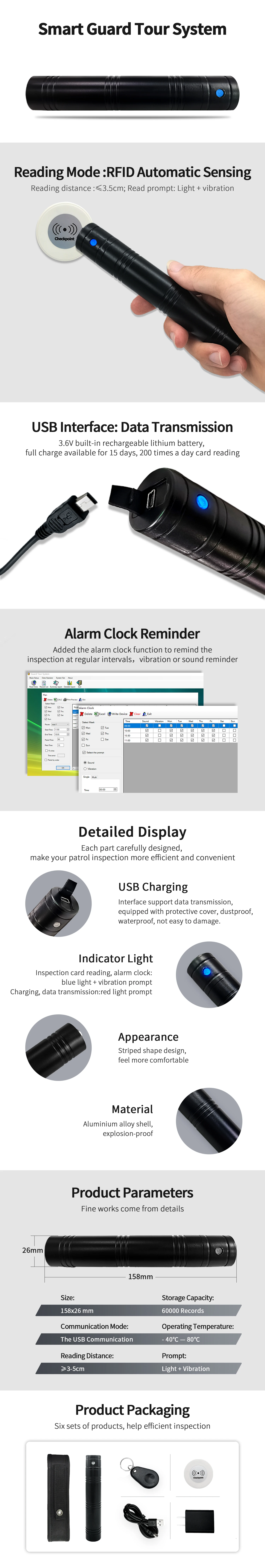 Rfid Security Guard Tour Patrol System For Building Guard Tour Check ...