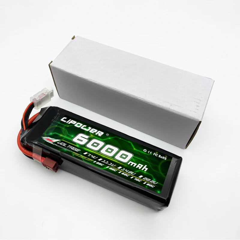 Fpv Drone Battery 6000mah 6s 25c 22.2v Lithium Polymer 4s 5s 6s Uav ...