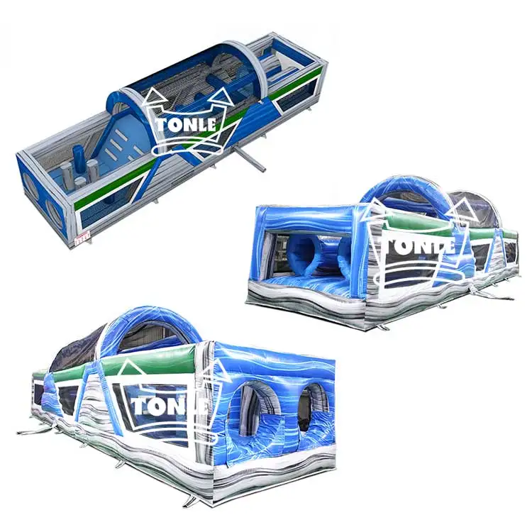 Commercial marble obstacle course inflatable carnival games for sale ...