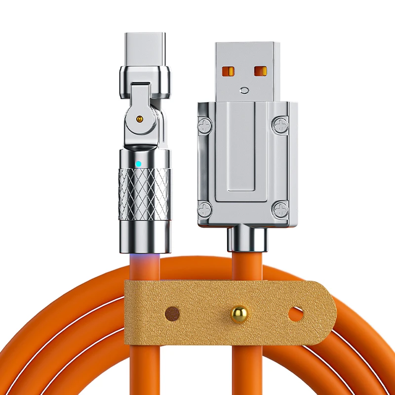 Liquid Silicon USB Cable 120W Fast Charging Cable Data Sync for Mobile ...