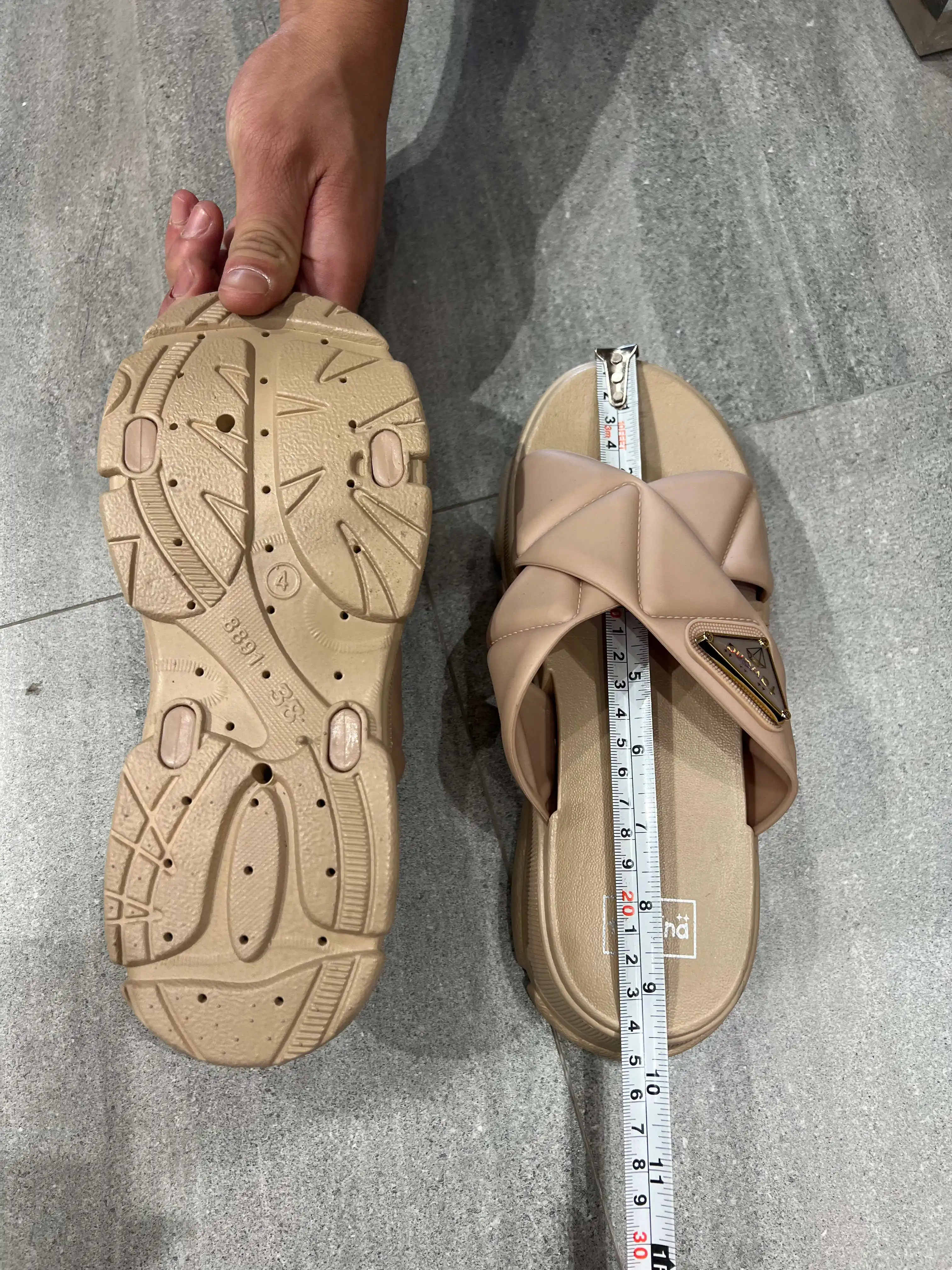 Popular Design Non-slip Thick-soled Super Soft Beach With Logo Woman ...