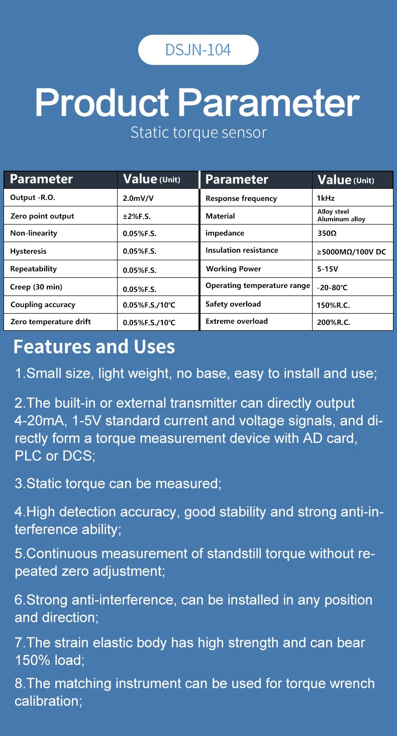 Small Rotary Torque Transducer - Precision and Reliability