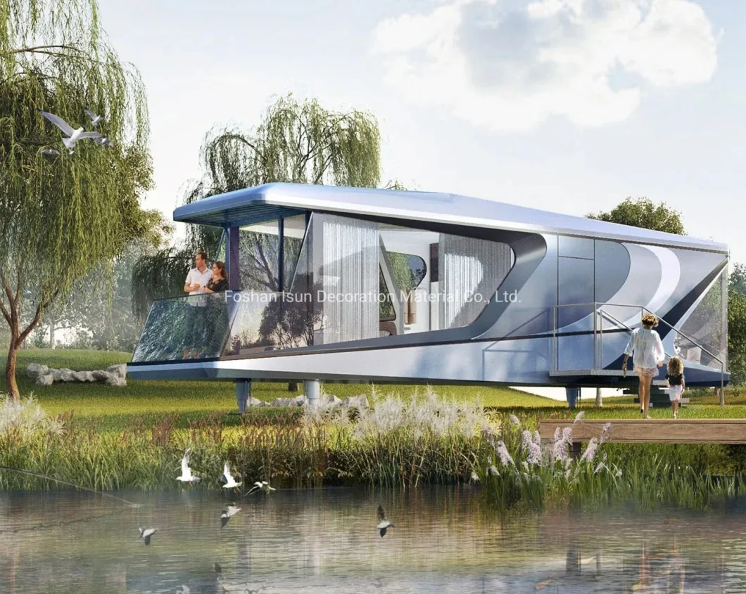 Chinese Prefabricated Modular Capsule House /spaceship House Capsule ...