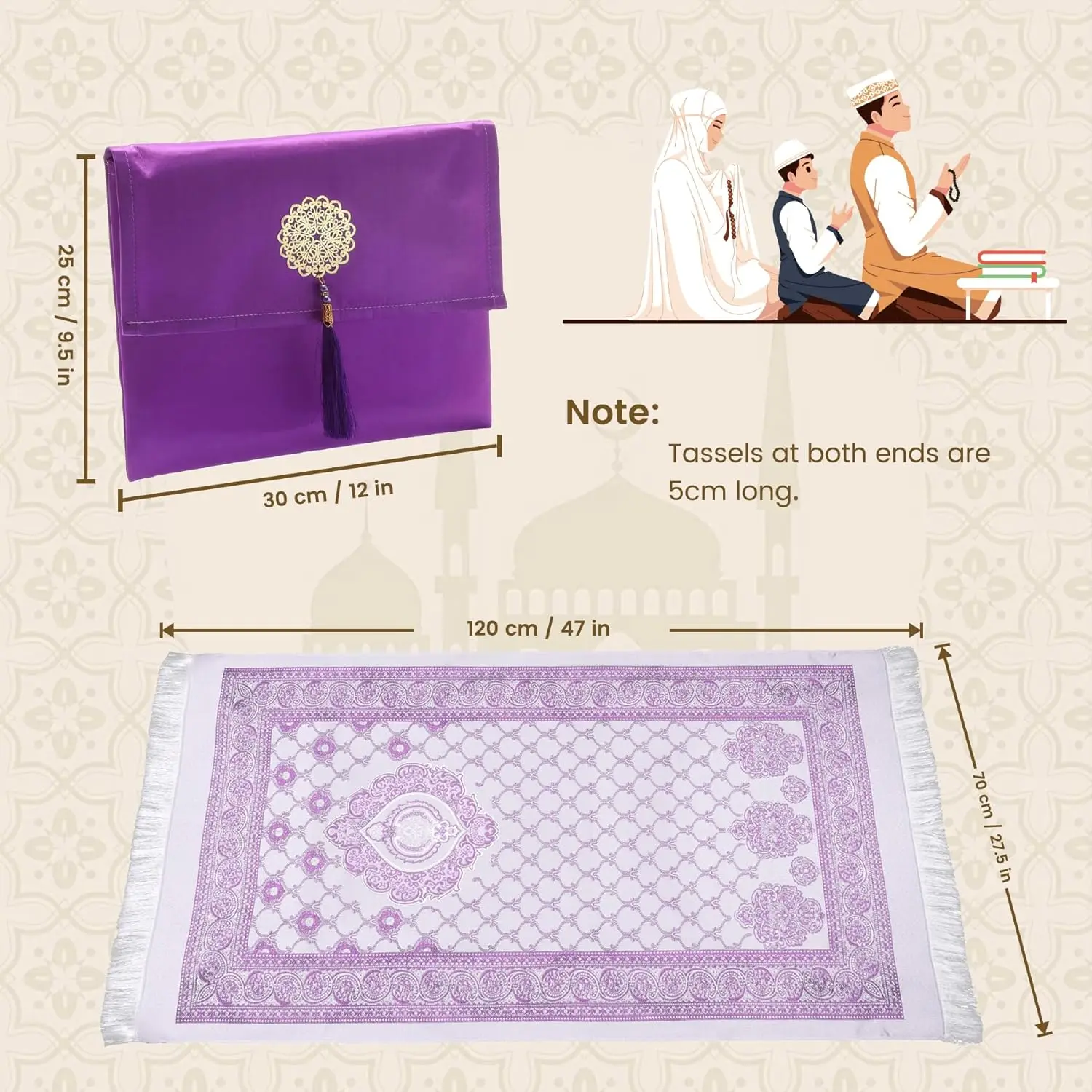 Muslim Prayer Mats - Eco-Friendly, Comfortable, and Durable