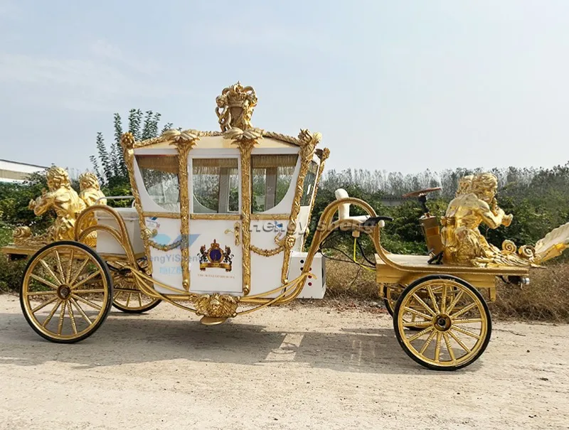 Golden Luxury Classical Princess Royal Carriage/wedding Sightseeing ...