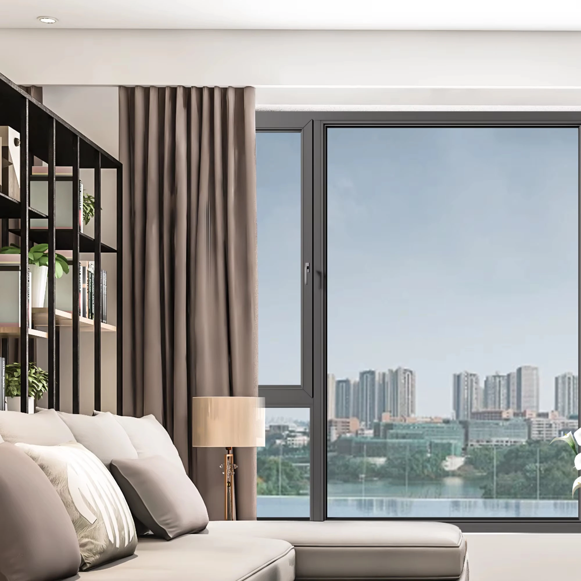 Sliding Window Double Pane Slide Smoothly Windows Aluminum 3 Tracks ...