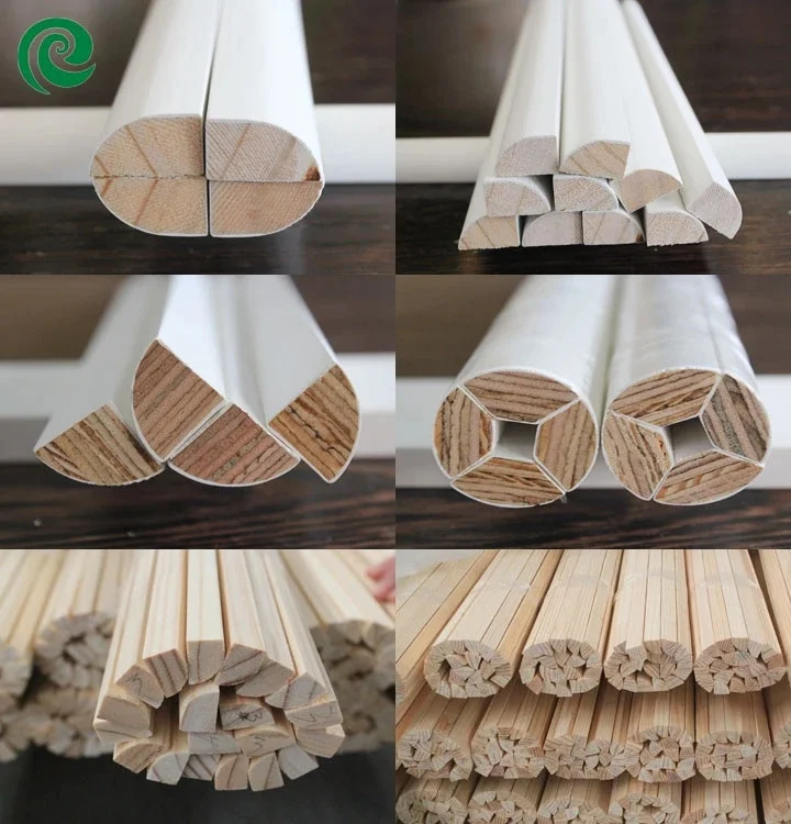 Vietnam Made Interior Decoration FJP Pine Wood Base Shoe Molding 1/2"x3 ...