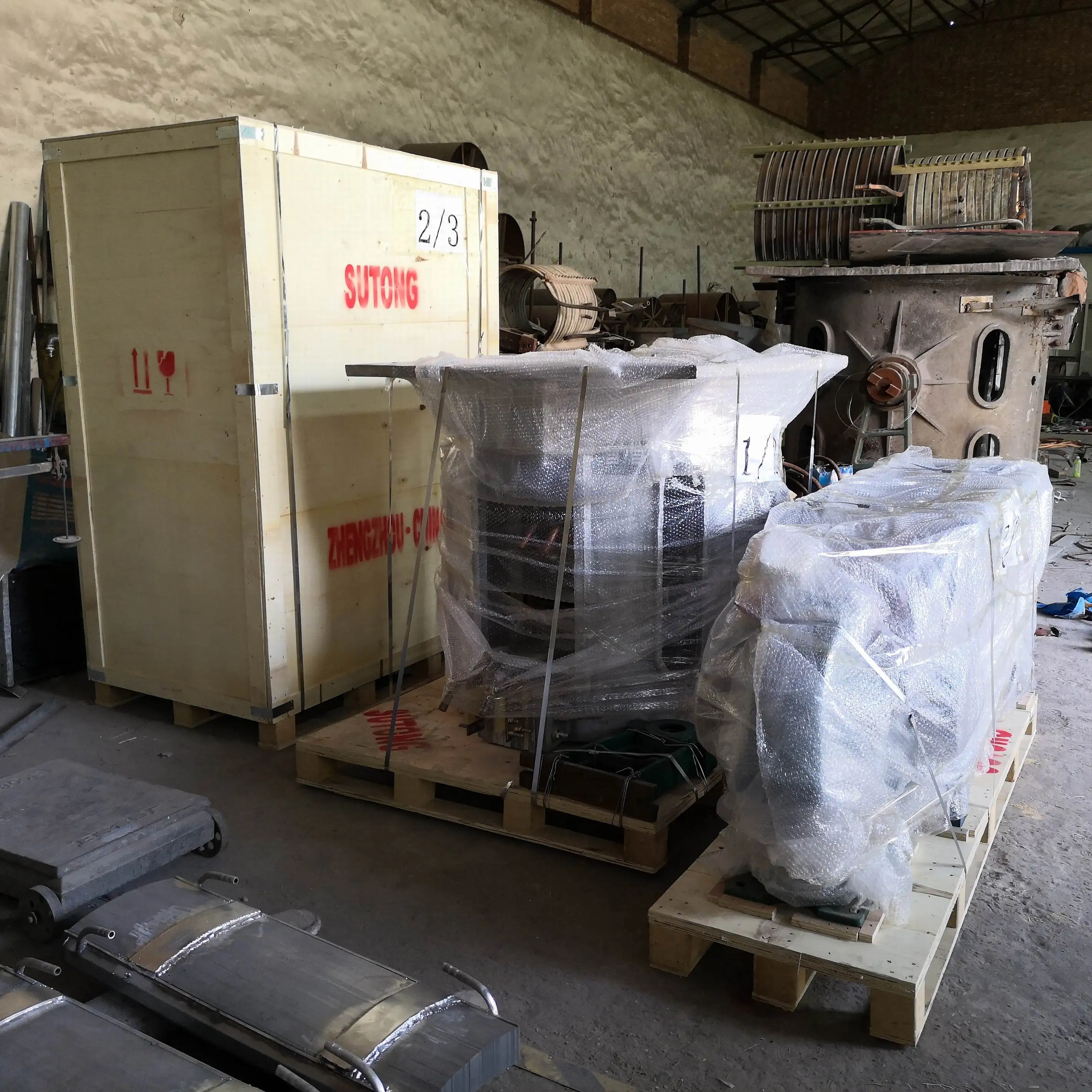 1 Ton Intermediate Frequency Aluminum Cans Melting Induction Furnace ...