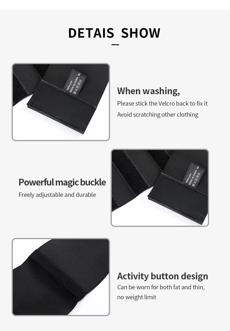 Latex Body Shaper - Waist Wrap Slimming Button Closure Belts