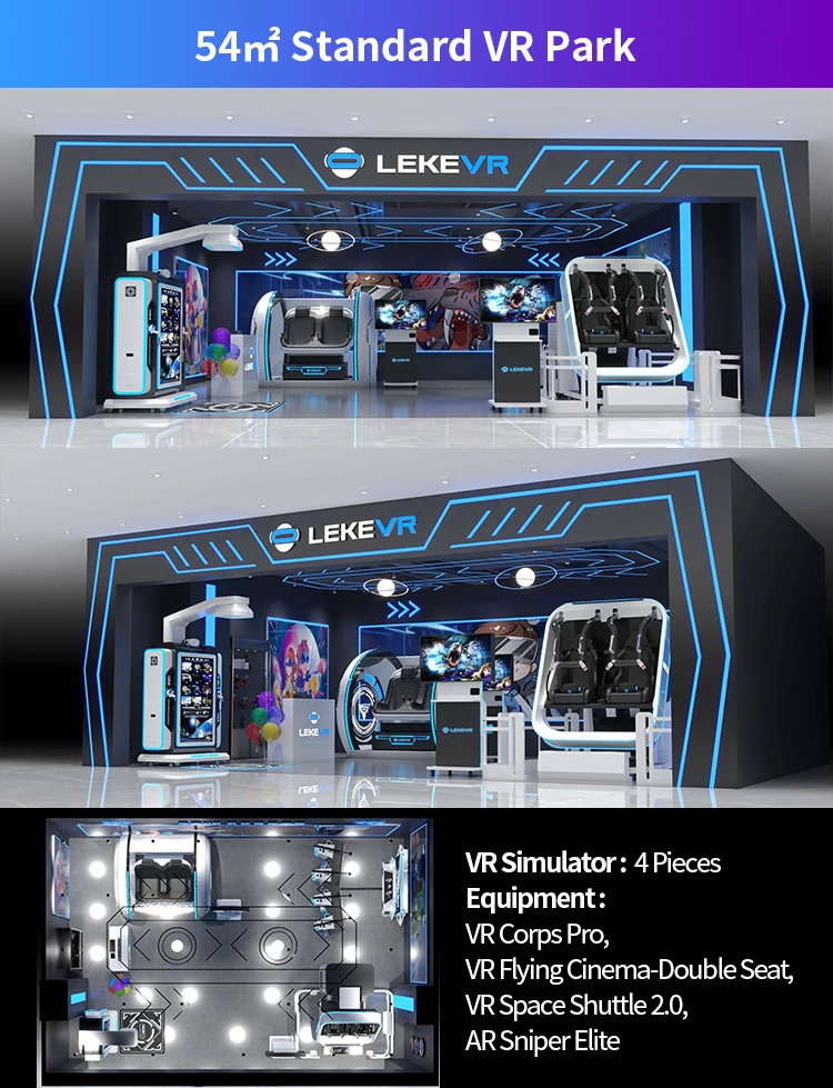 Leke Vr Attraction 9d Equipment Set Virtual Reality Earn Money Business ...