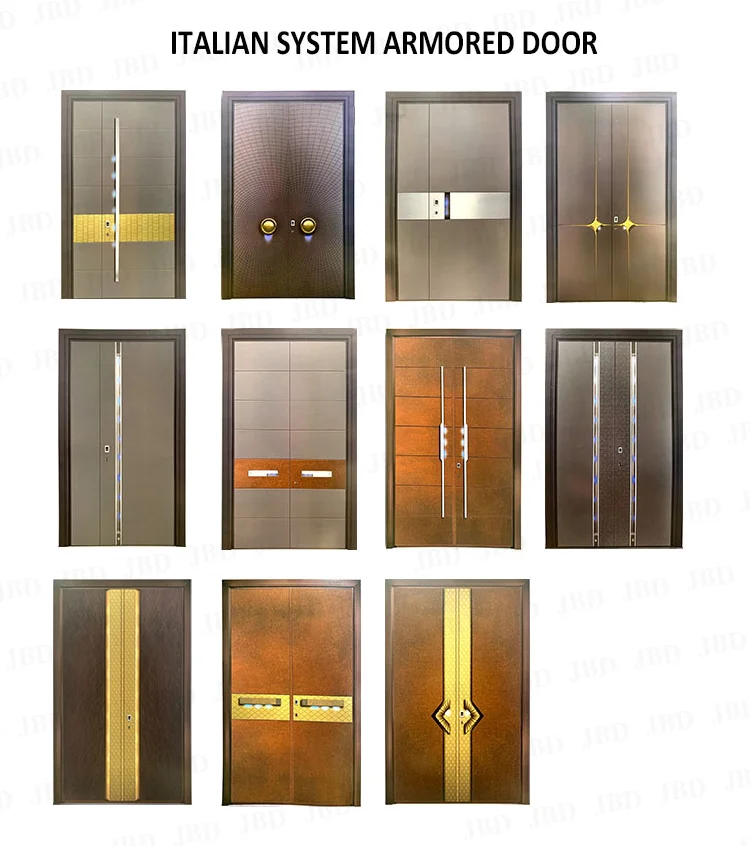 Italian System Armor Door Exterior Entry Bronze Security Copper Door ...
