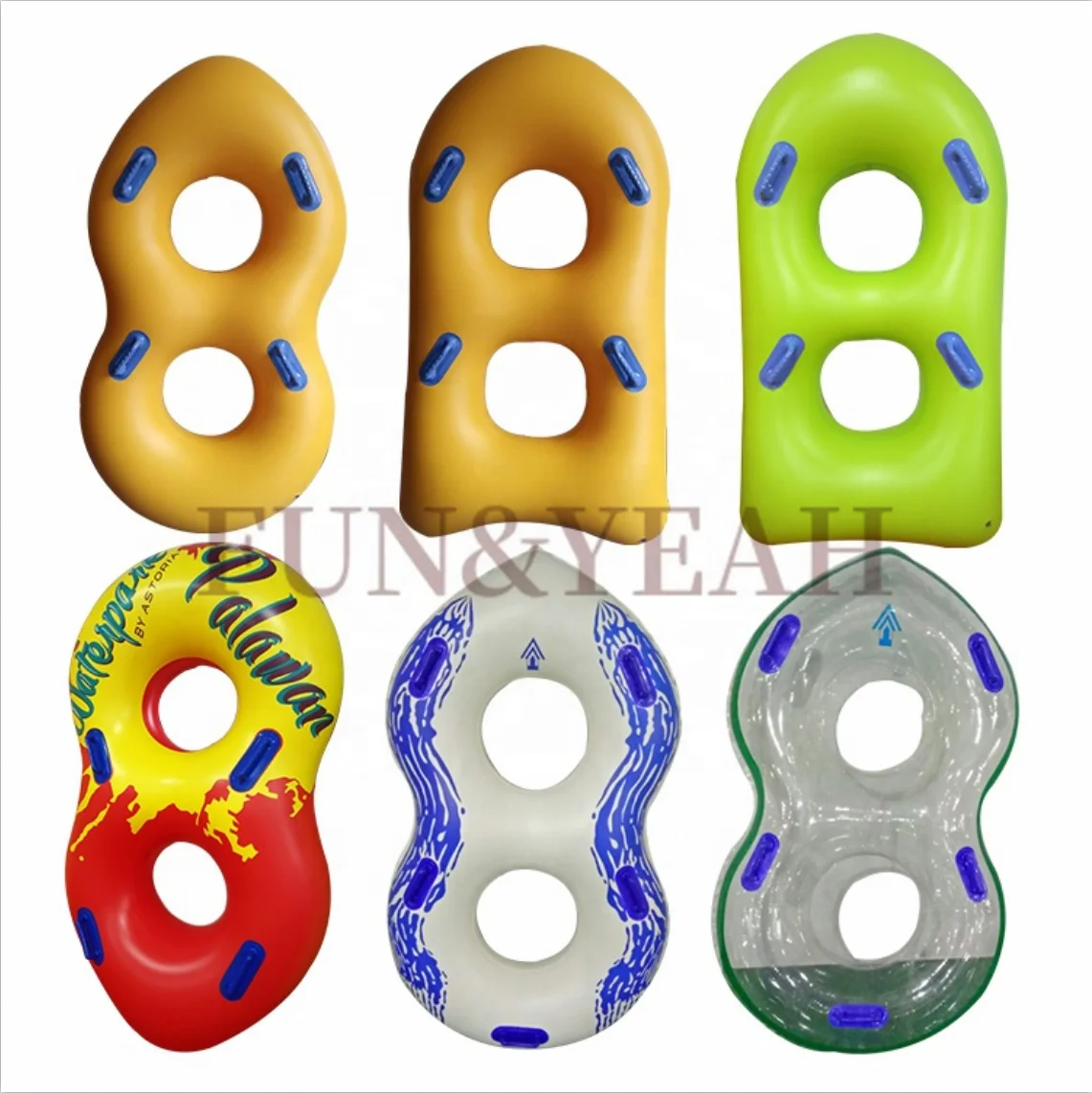 Single double tube water park slide tubes inflatables raft water slide ...